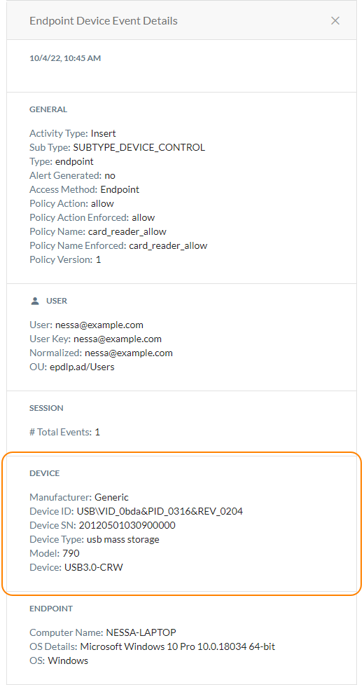 Endpoint Events - Netskope Knowledge Portal