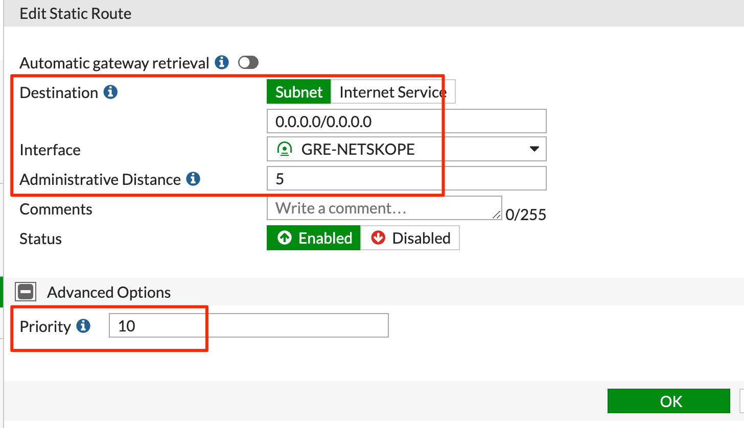 Netskope GRE with Fortinet FortiGate - Netskope Knowledge Portal