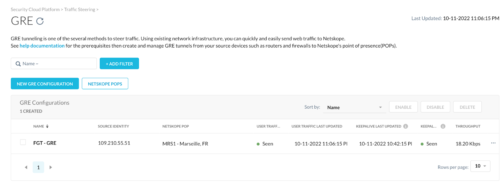 Netskope GRE with Fortinet FortiGate - Netskope Knowledge Portal