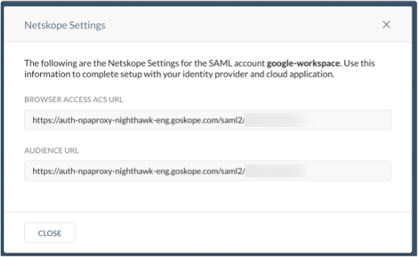 Configure Browser Access with Google Workspace - Netskope Knowledge Portal