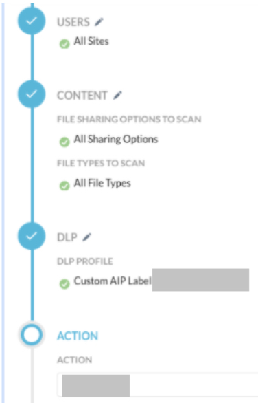 Create a DLP policy to search an entire data repository and apply predefined labels per ...