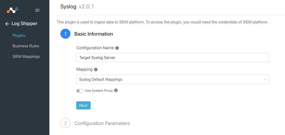 Syslog Plugin for Log Shipper - Netskope Knowledge Portal