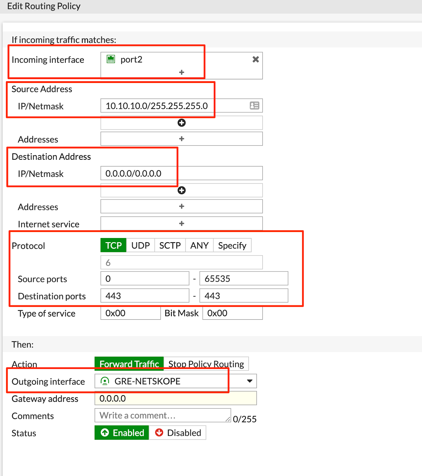 Netskope GRE with Fortinet FortiGate - Netskope Knowledge Portal