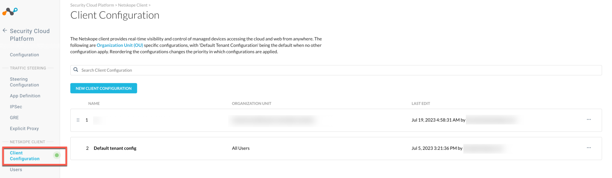 Netskope Client Configuration - Netskope Knowledge Portal