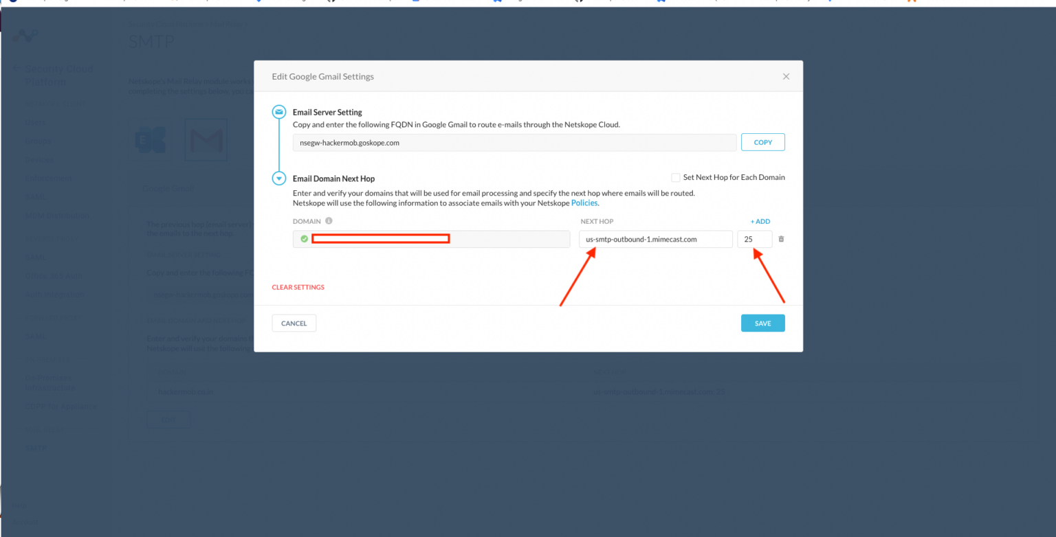 Mimecast and Netskope DLP Configuration - Netskope Knowledge Portal