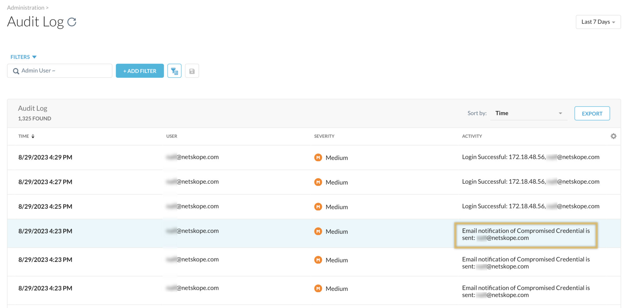 Compromised Credentials - Netskope Knowledge Portal