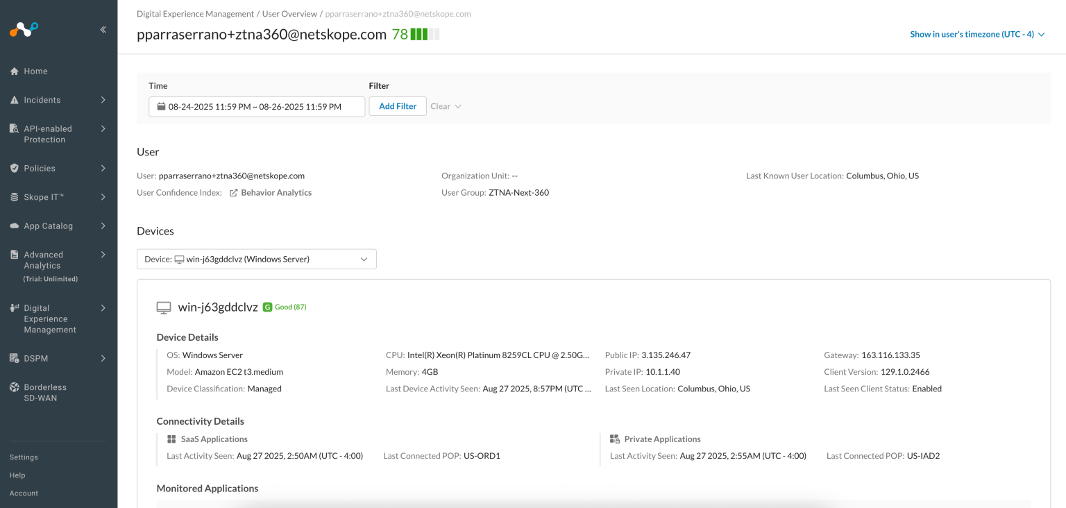 User Overview - Netskope Knowledge Portal