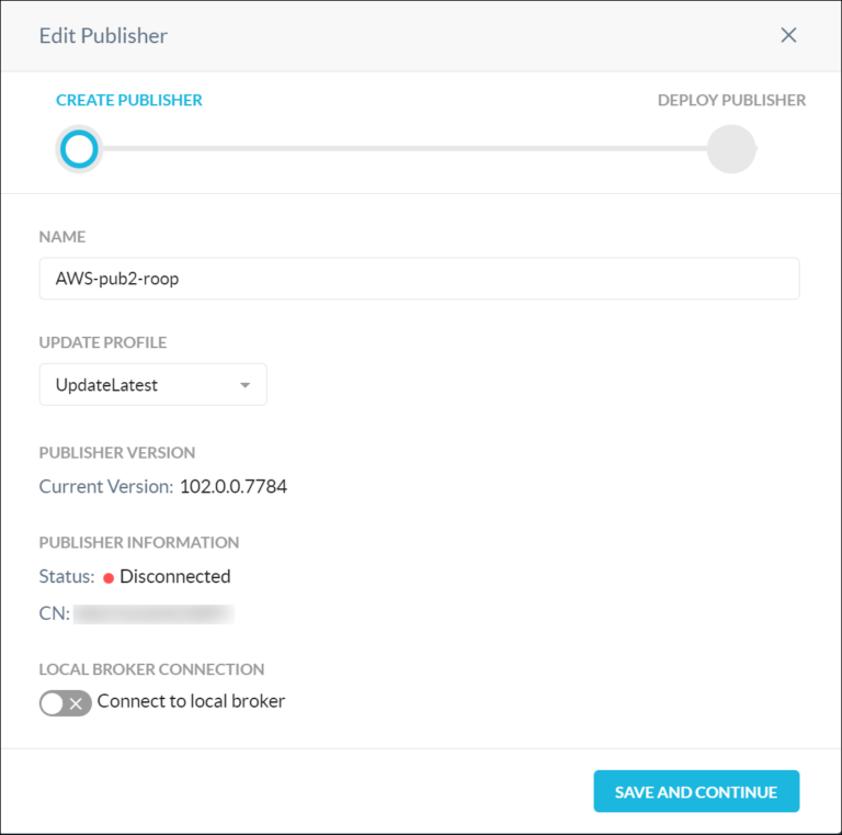 Manage a Publisher - Netskope Knowledge Portal