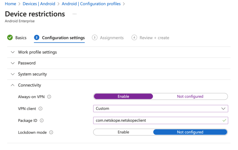 Deploy Client On Android Using Intune - Netskope Knowledge Portal