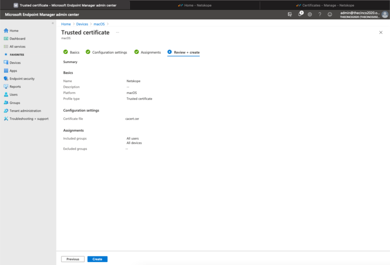 Deploy Client On Macos Using Intune Netskope Knowledge Portal
