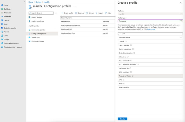 Deploy Client on macOS Using Intune - Netskope Knowledge Portal