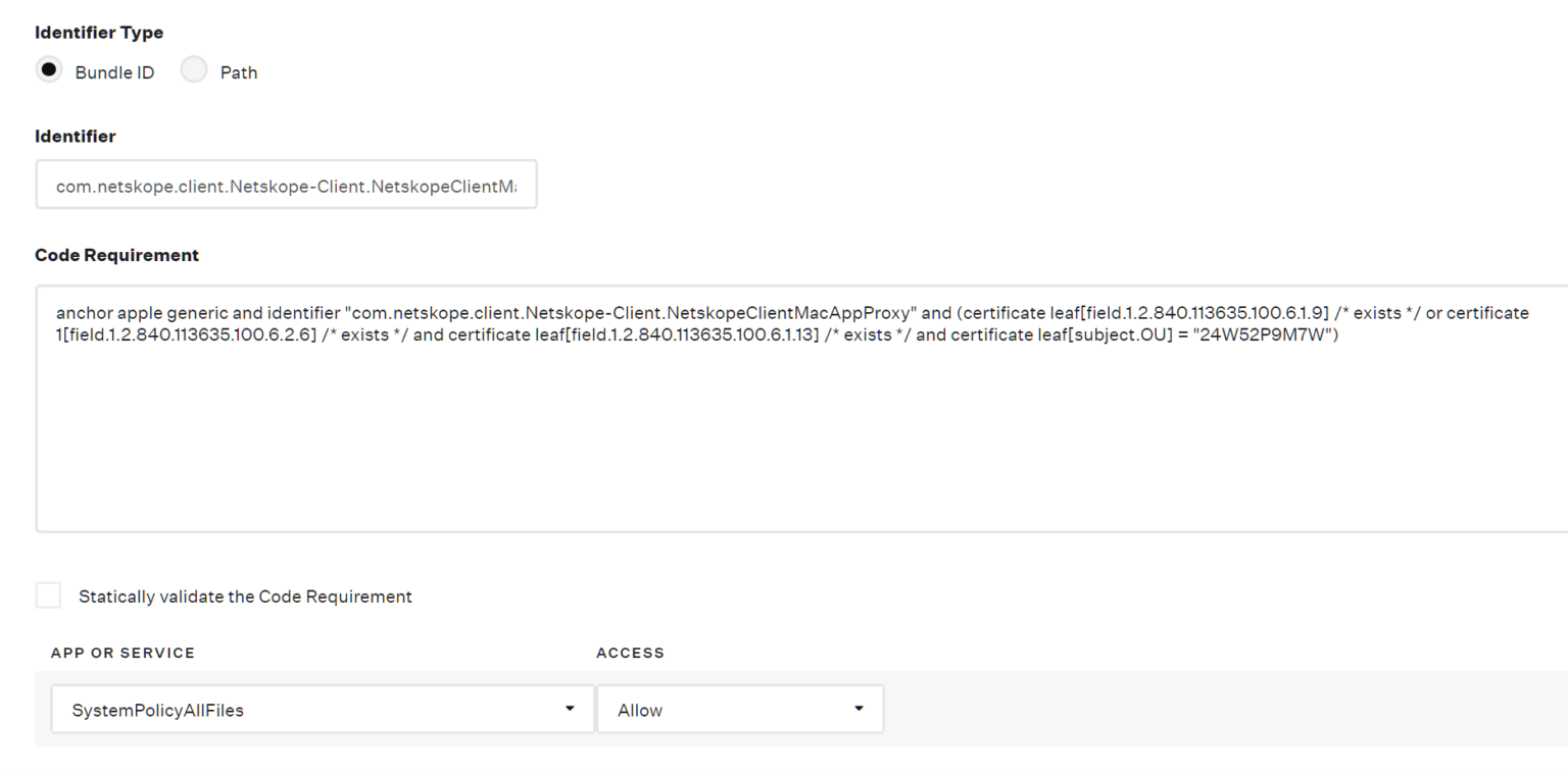 Deploy Client on macOS Using Kandji - Netskope Knowledge Portal