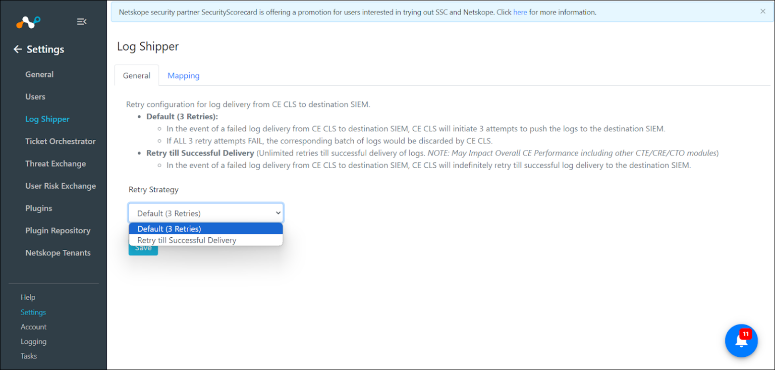 Log Shipper Module - Netskope Knowledge Portal
