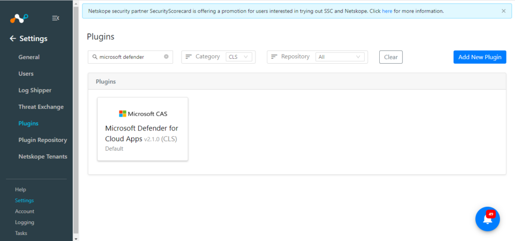 Microsoft Defender for Cloud Apps Plugin for Log Shipper - Netskope Knowledge Portal