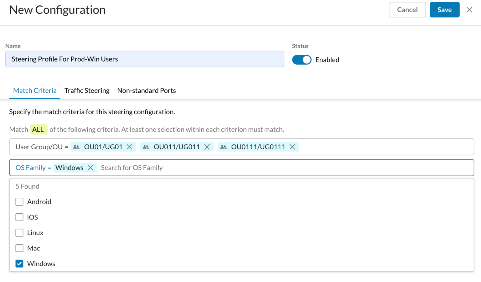 Creating a Steering Configuration - Netskope Knowledge Portal