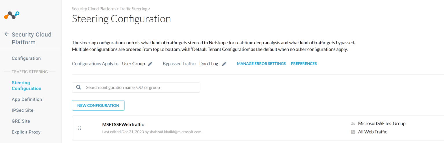 Microsoft and Netskope SSE Coexistence - Netskope Knowledge Portal