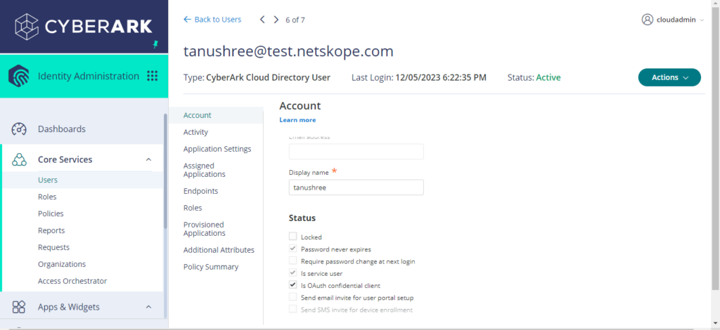 CyberArk Plugin for User Risk Exchange - Netskope Knowledge Portal
