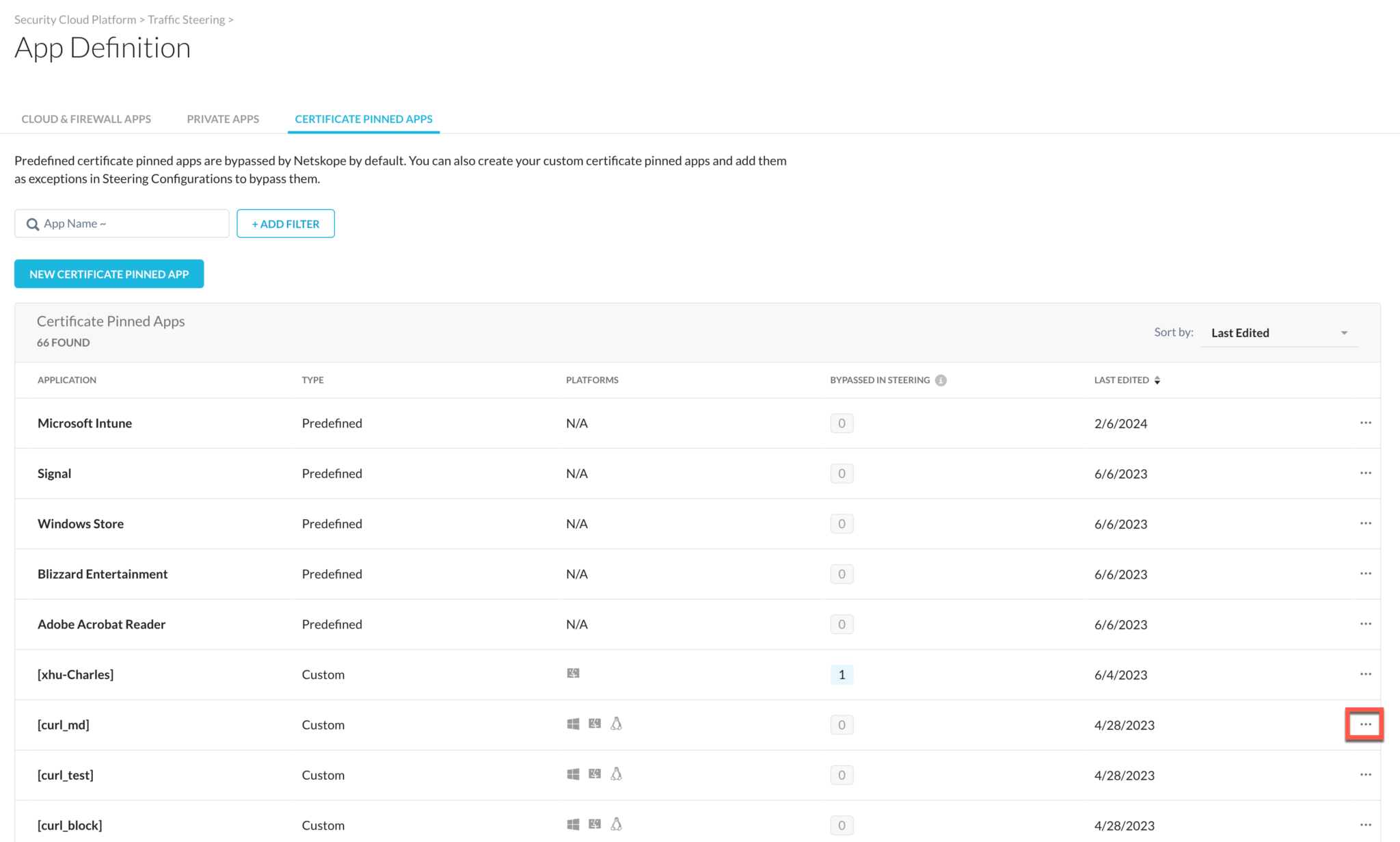 Creating a Custom Certificate Pinned Application - Netskope Knowledge Portal
