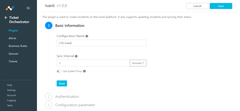 Ivanti Plugin for Ticket Orchestrator - Netskope Knowledge Portal