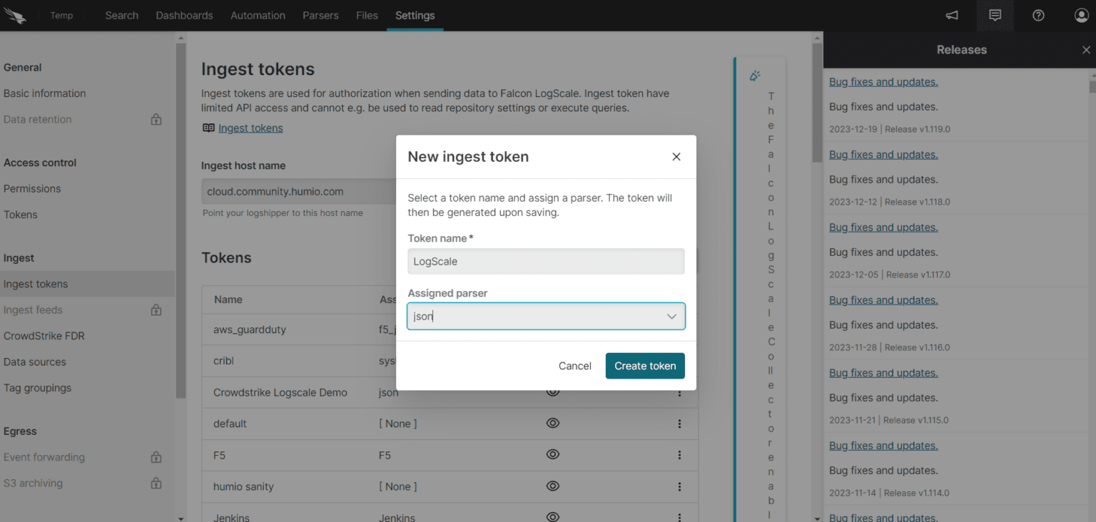 CrowdStrike LogScale Plugin for Log Shipper - Netskope Knowledge Portal
