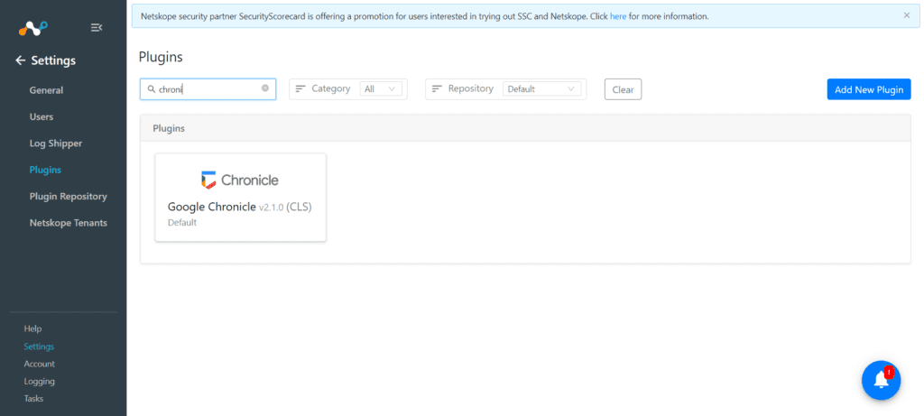 Google Chronicle Plugin for Log Shipper - Netskope Knowledge Portal