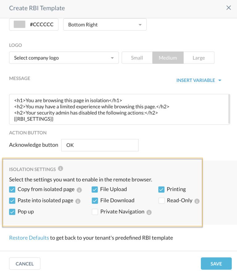 RBI Templates - Netskope Knowledge Portal