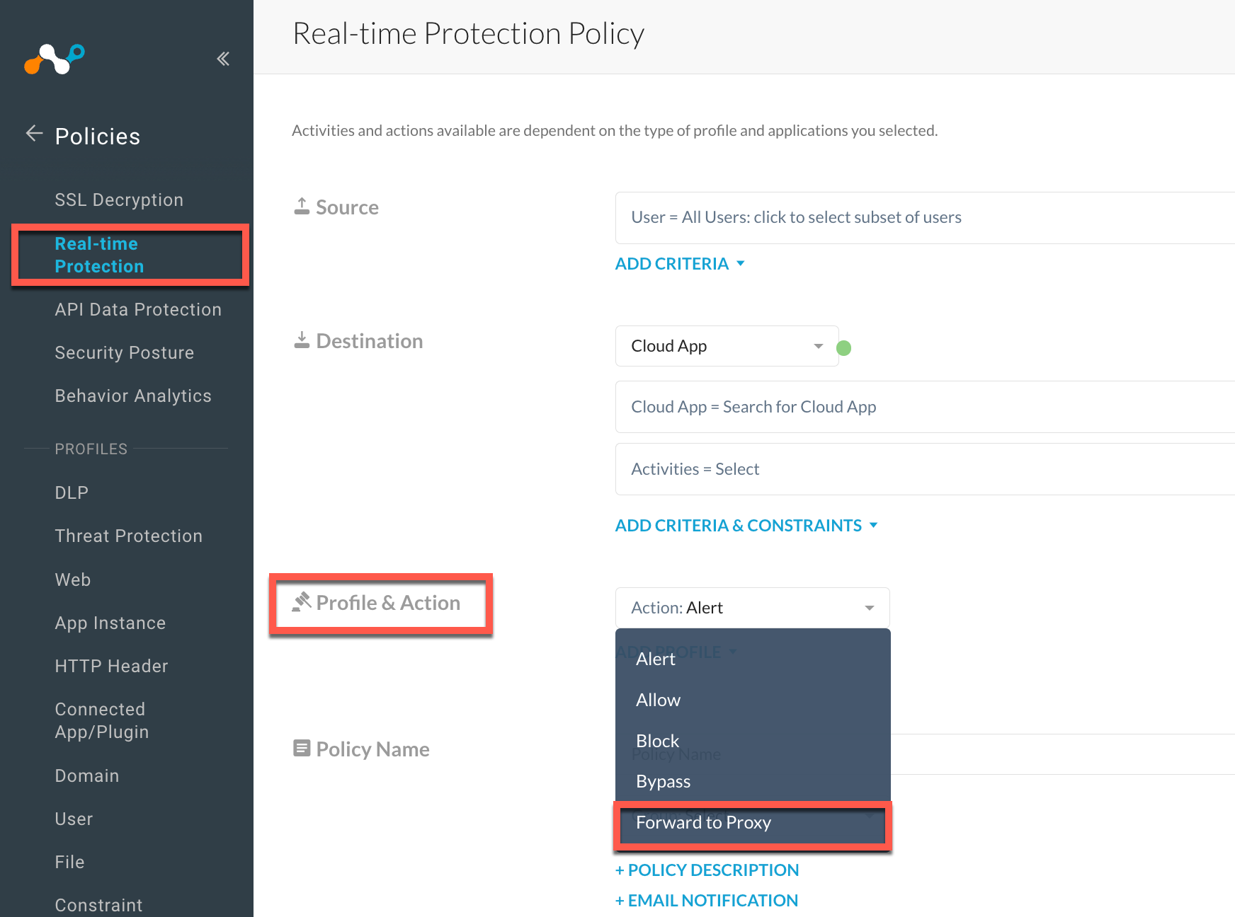 Forward to Proxy Integration - Netskope Knowledge Portal
