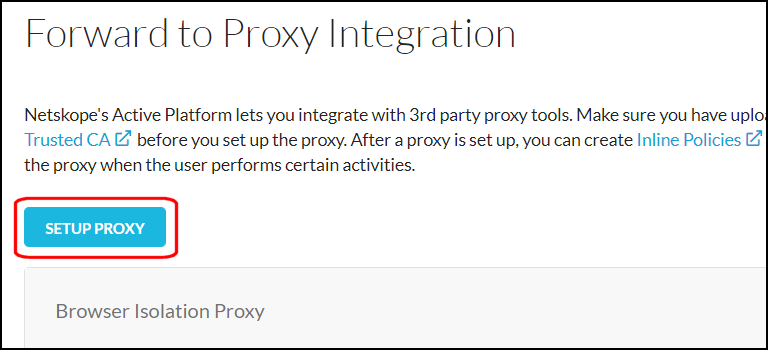 Forward to Proxy Integration - Netskope Knowledge Portal