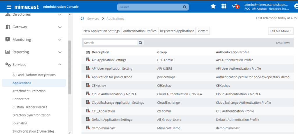 Mimecast Plugin for User Risk Exchange - Netskope Knowledge Portal