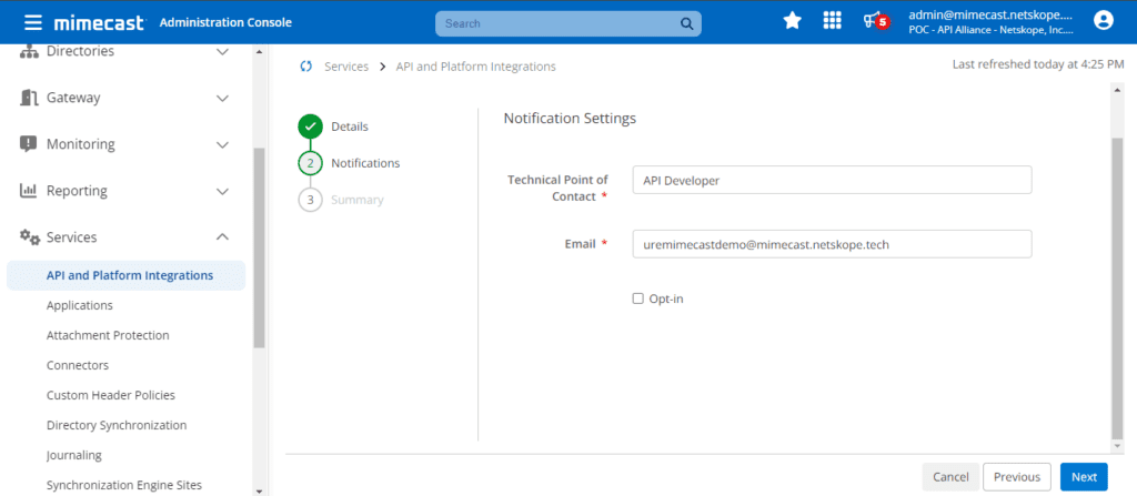 Mimecast Plugin for User Risk Exchange - Netskope Knowledge Portal