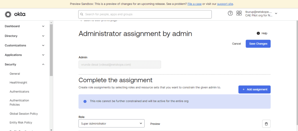 Okta Plugin for User Risk Exchange - Netskope Knowledge Portal