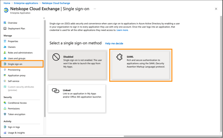 Cloud Exchange SSO with Entra ID - Netskope Knowledge Portal