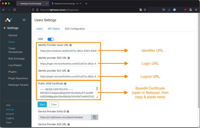 Cloud Exchange SSO with Entra ID - Netskope Knowledge Portal