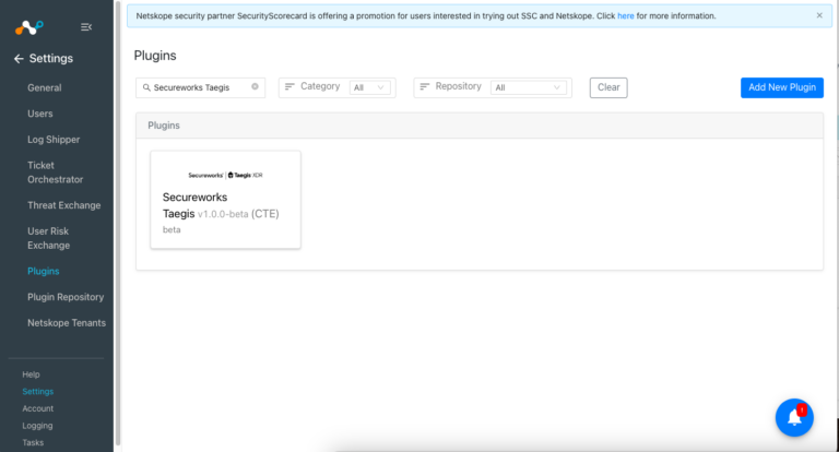 Secureworks Taegis Plugin for Threat Exchange - Netskope Knowledge Portal