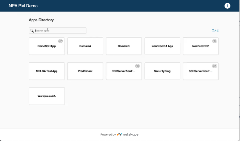 Enable Browser Access Apps with a User Portal - Netskope Knowledge Portal