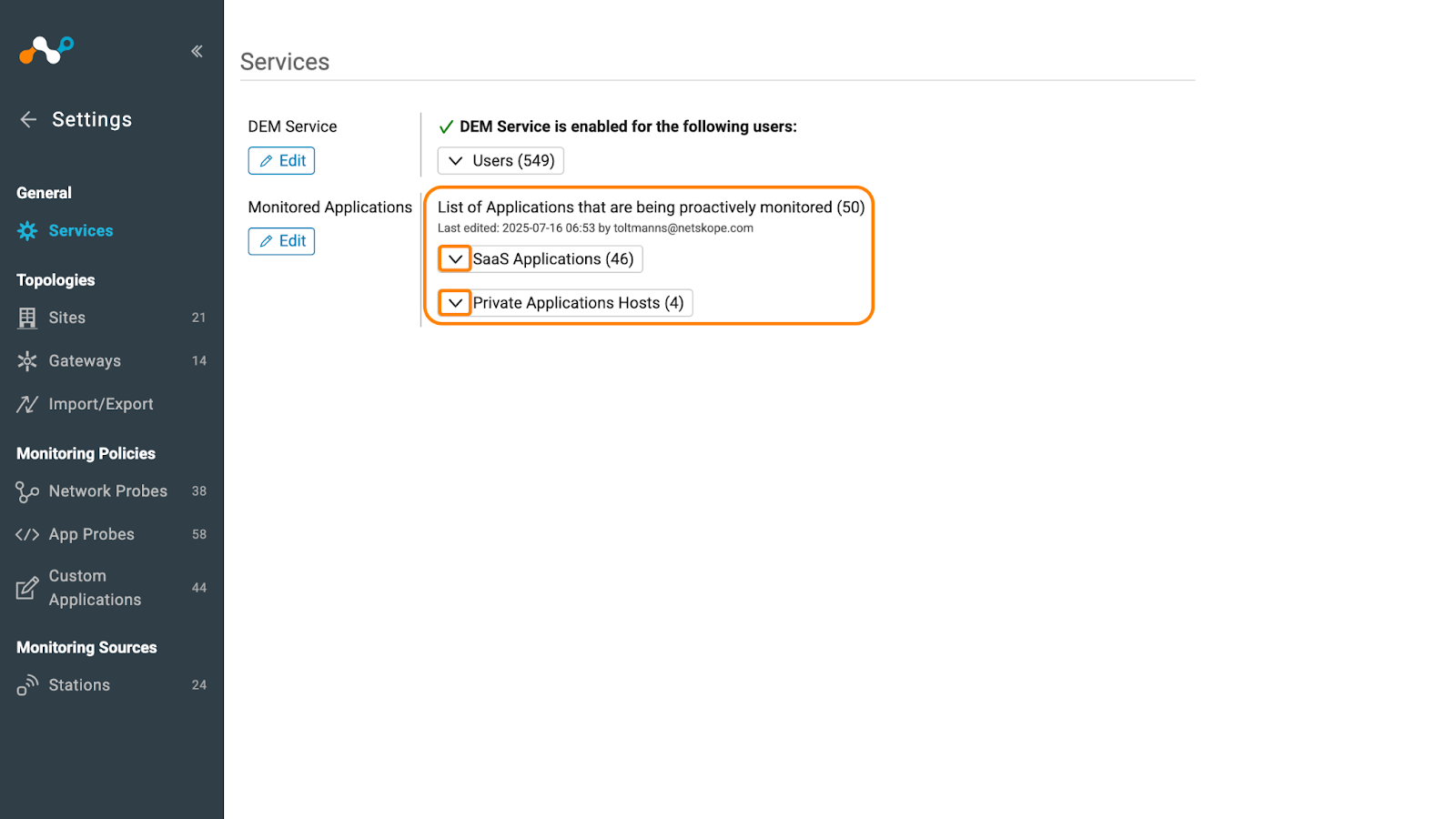 General Settings Netskope Knowledge Portal