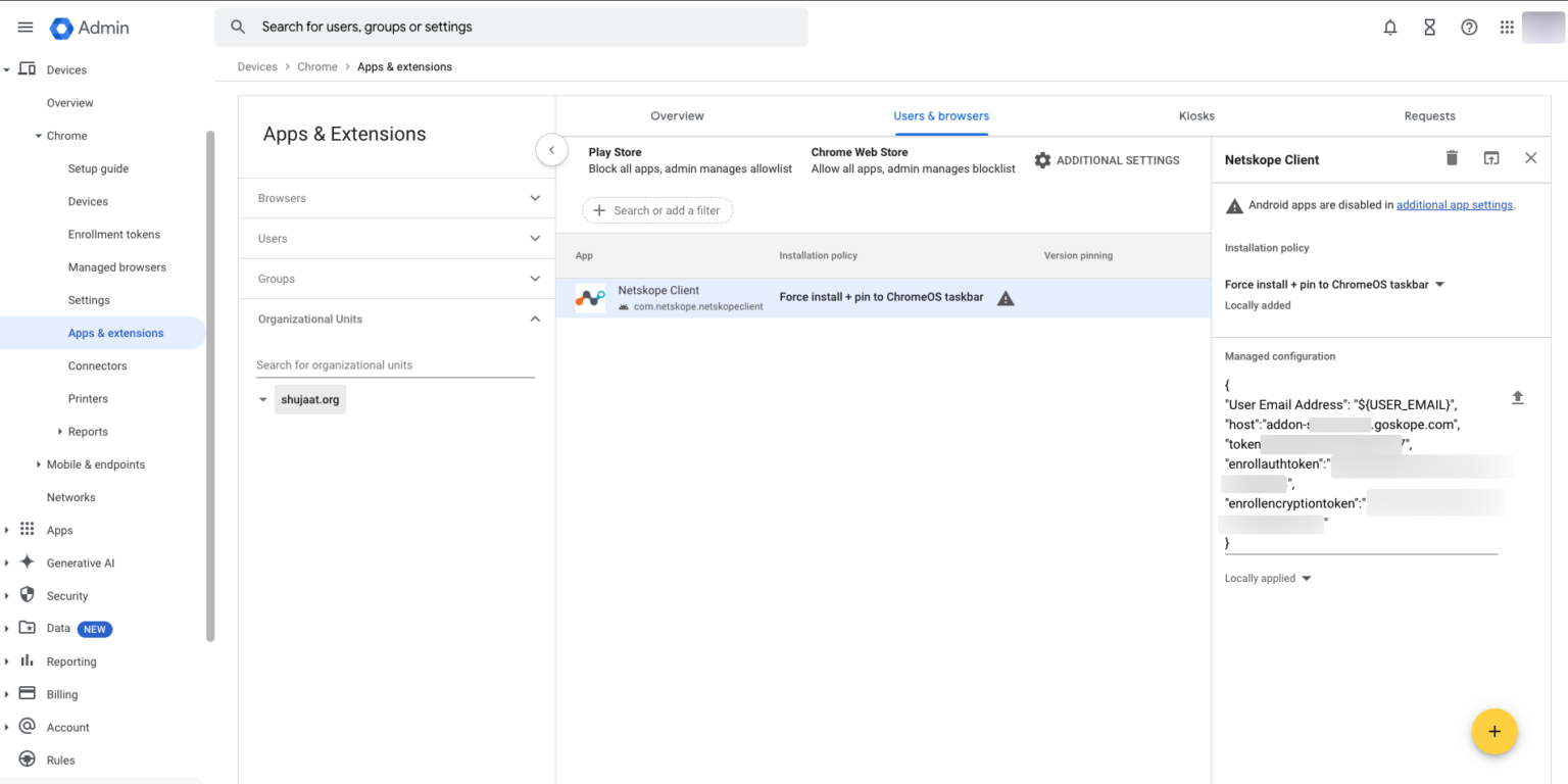 Google Workspace - Netskope Knowledge Portal