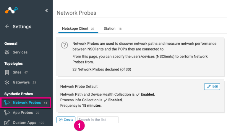 Synthetic Probes - Netskope Knowledge Portal