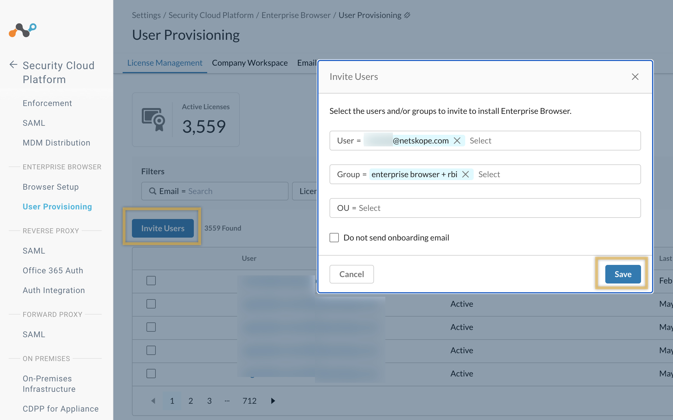 (Admin) User Provisioning - Netskope Knowledge Portal