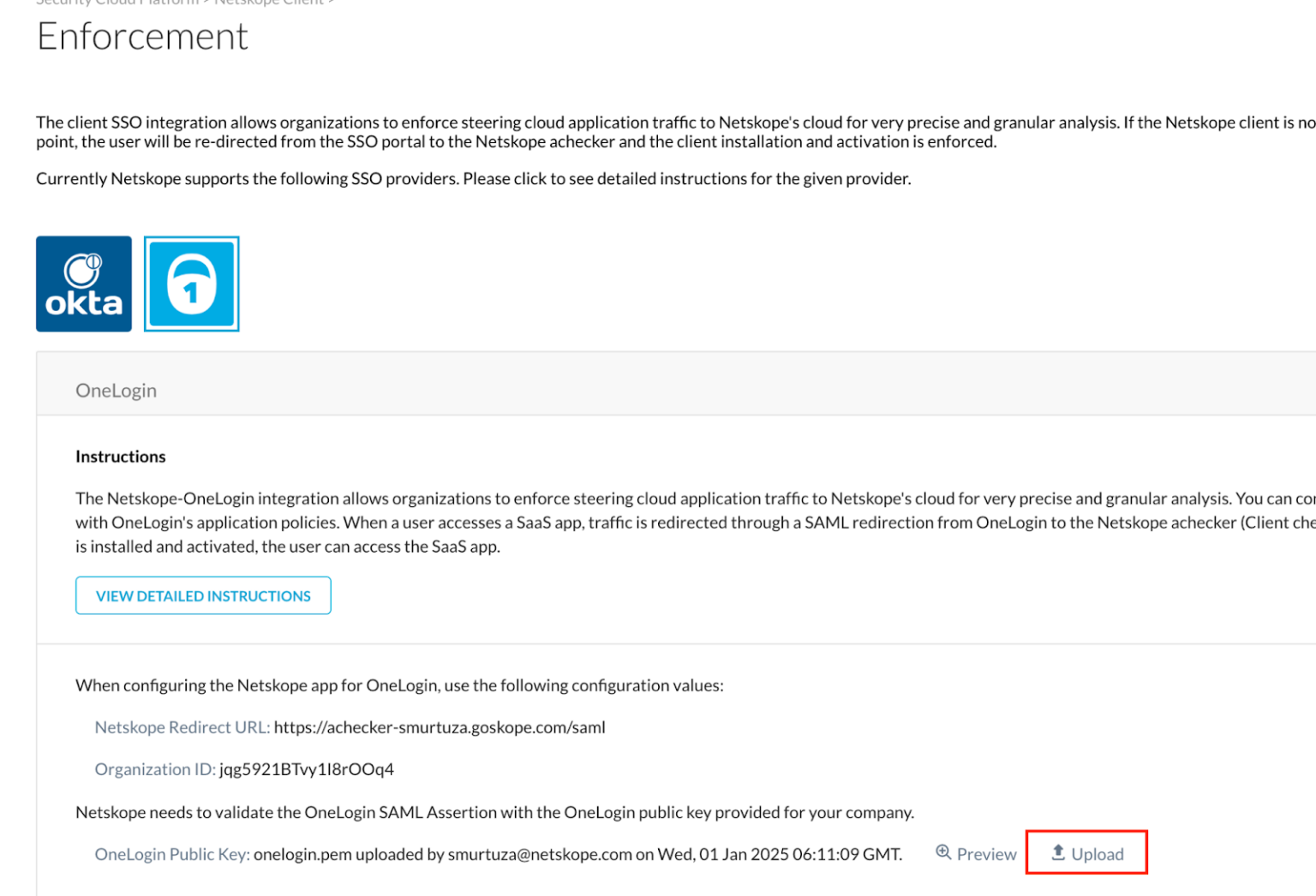 Netskope Client Enforcement Using OneLogin - Netskope Knowledge Portal