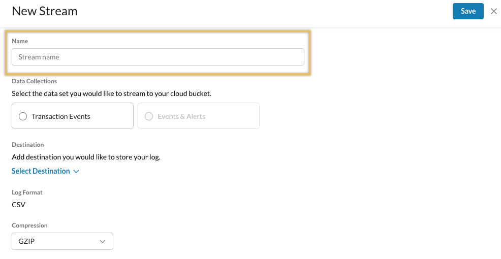 Configuring Streams - Netskope Knowledge Portal