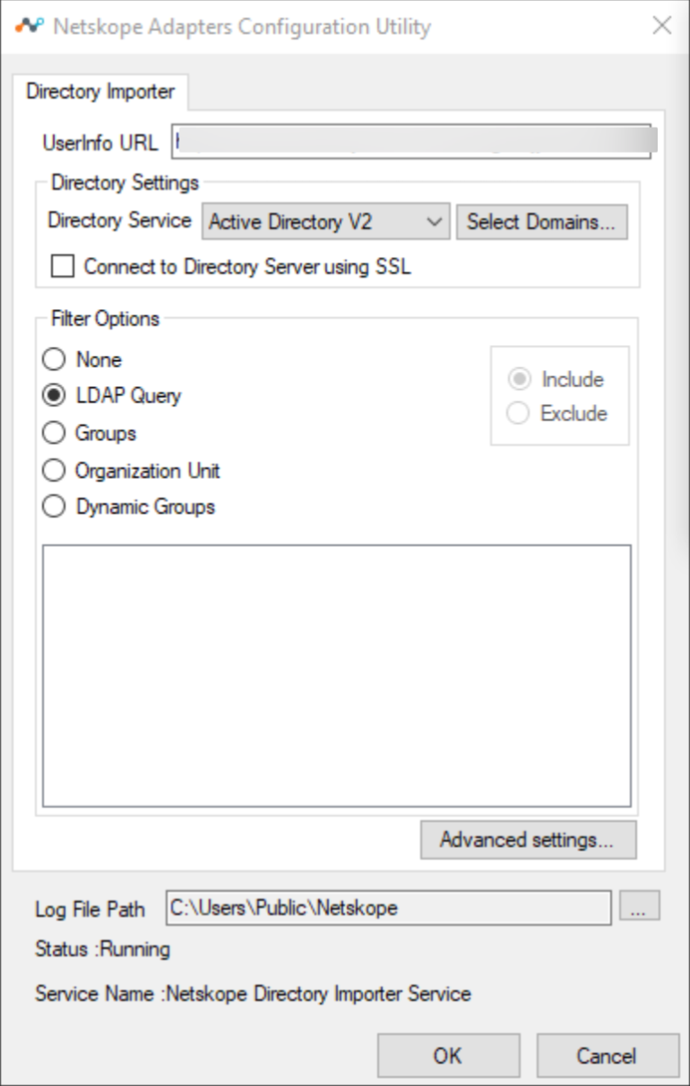 Configure Directory Importer - Netskope Knowledge Portal