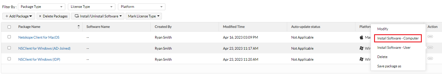 Deploy Netskope Client with Endpoint Central on Windows - Netskope ...