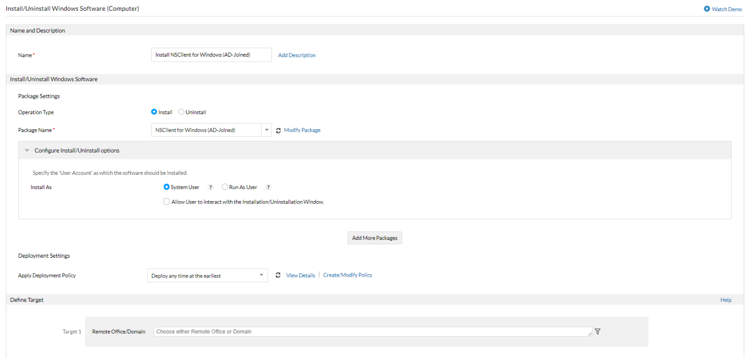 Deploy Netskope Client with Endpoint Central on Windows - Netskope ...