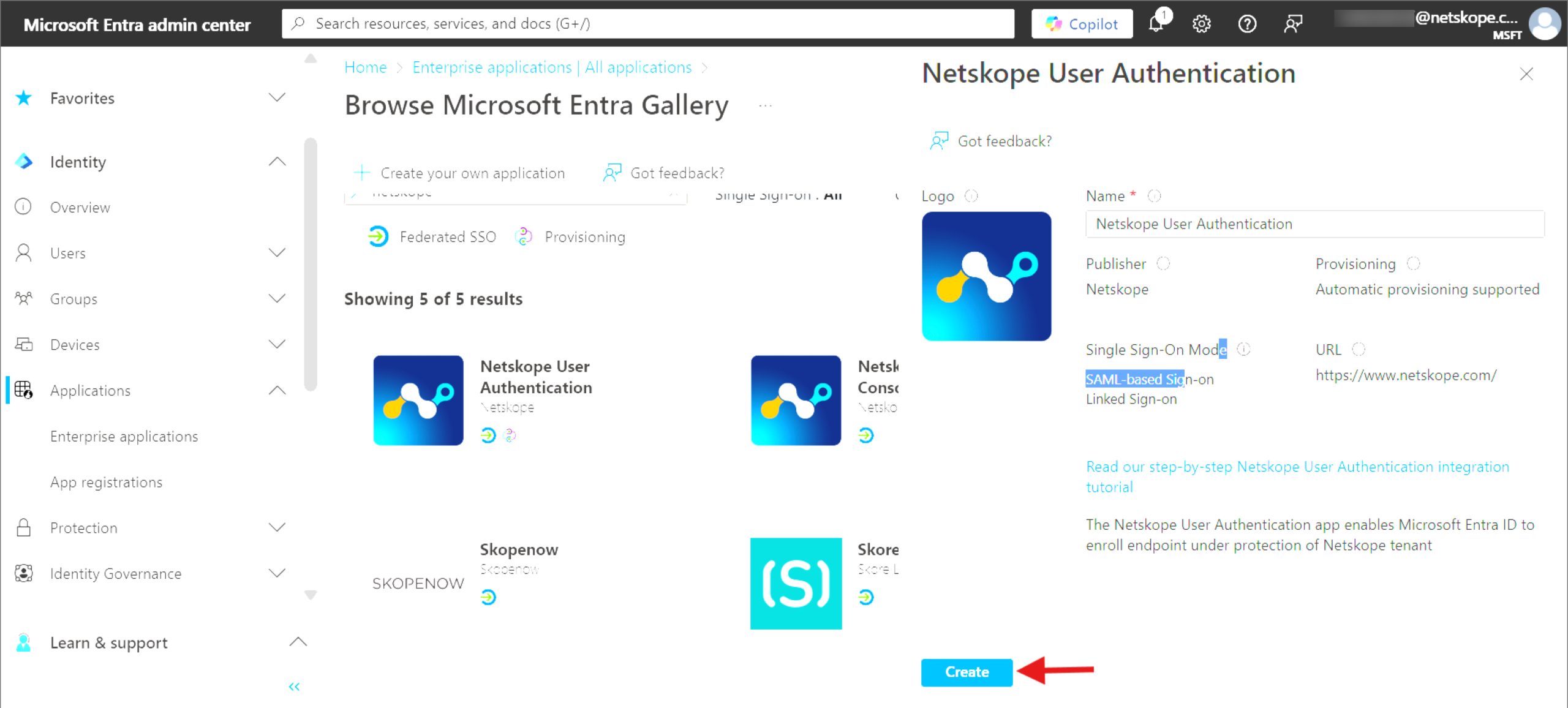 Microsoft Entra Set Up for Enterprise Browser - Netskope Knowledge Portal