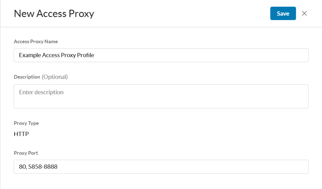 Access Proxy Profile - Netskope Knowledge Portal