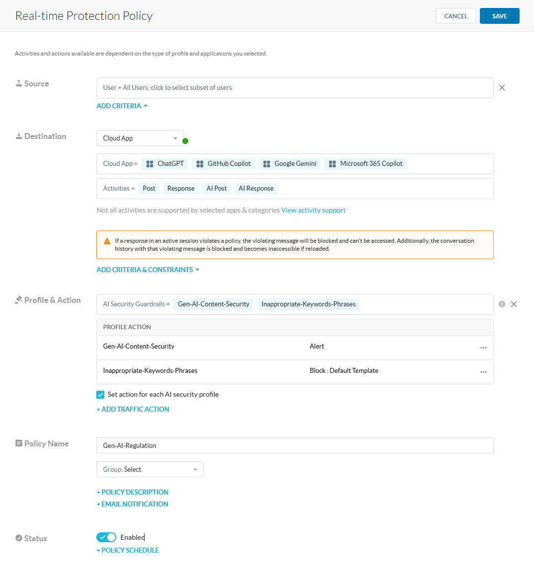 Creating an AI Security Guardrails Policy for Real-time Protection ...