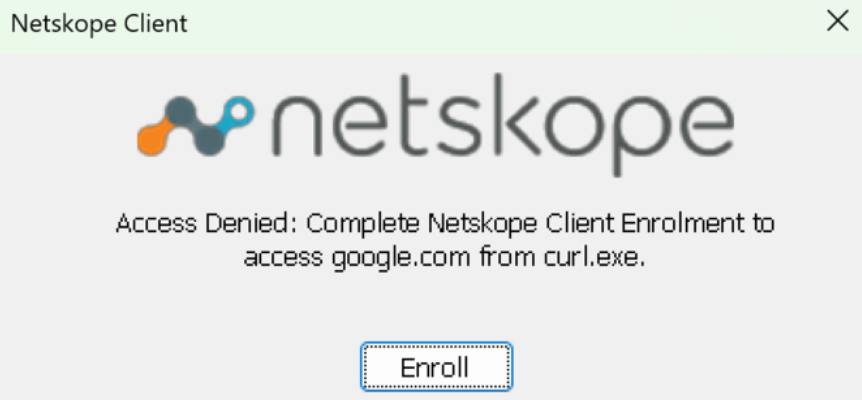 Enforce Enrollment for Netskope Client - Netskope Knowledge Portal