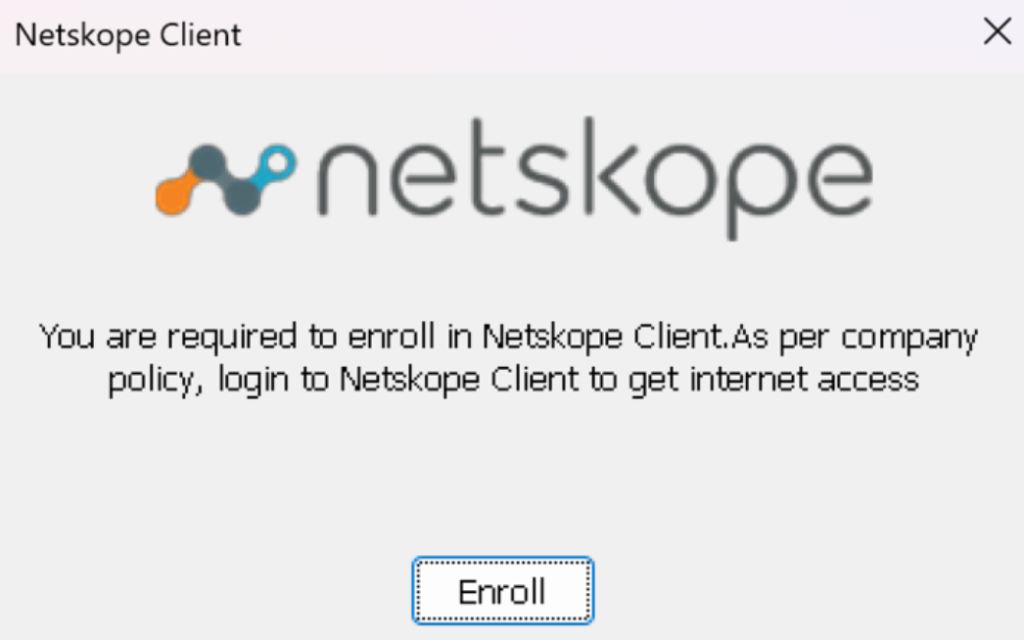 Enforce Enrollment for Netskope Client - Netskope Knowledge Portal